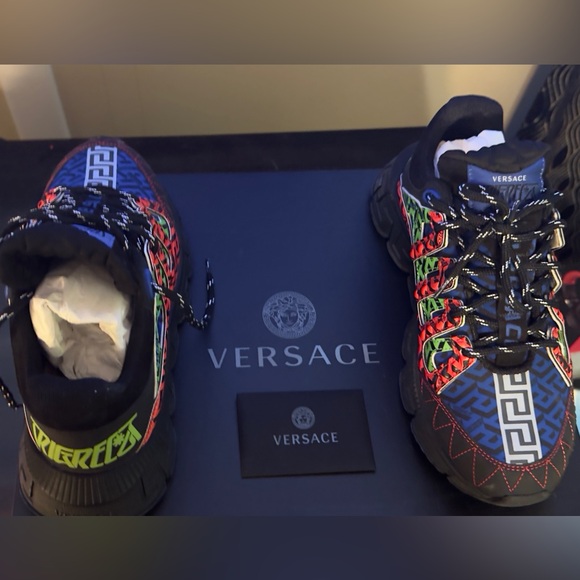 Versace | Shoes | Authentic Versace Multicolor Trigreca Sneaker | Poshmark